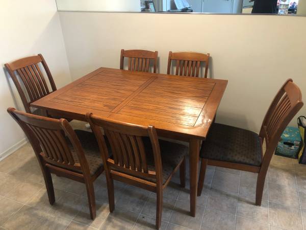 Sure, the dining set looks a little dated, but it's nothing a little ...