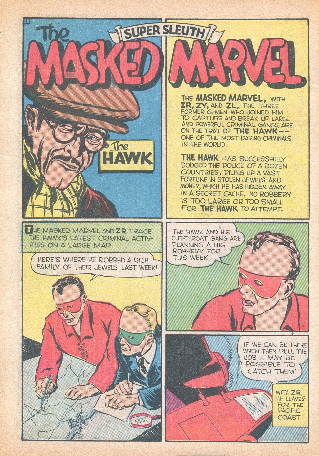 Four-Color Shadows: The Masked Marvel-Ben Thompson-1939