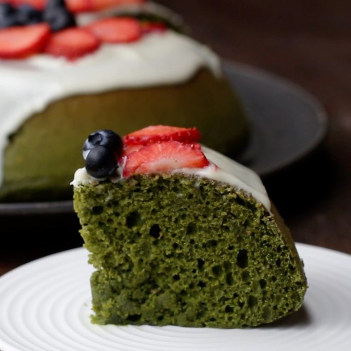 Japanese Matcha Cake made with rice cooker (how-to video) - Cake ...