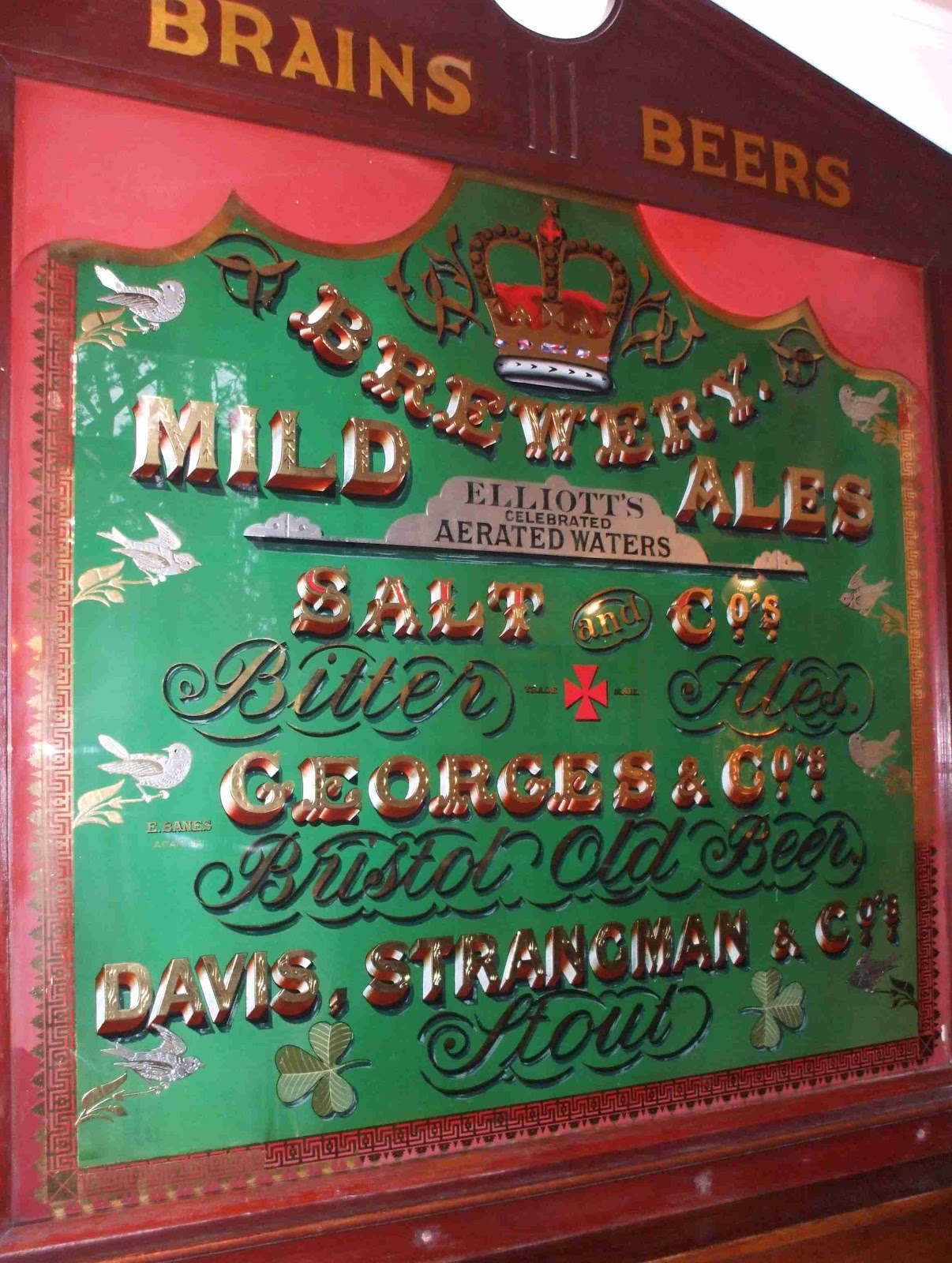 Brew Wales: Old advertising sign