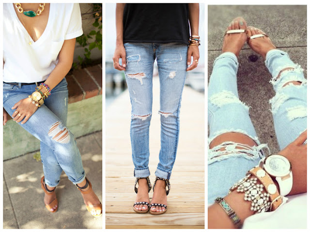 Como Usar Jeans Rasgado ( Destroyed) - Blog Lilian Marques