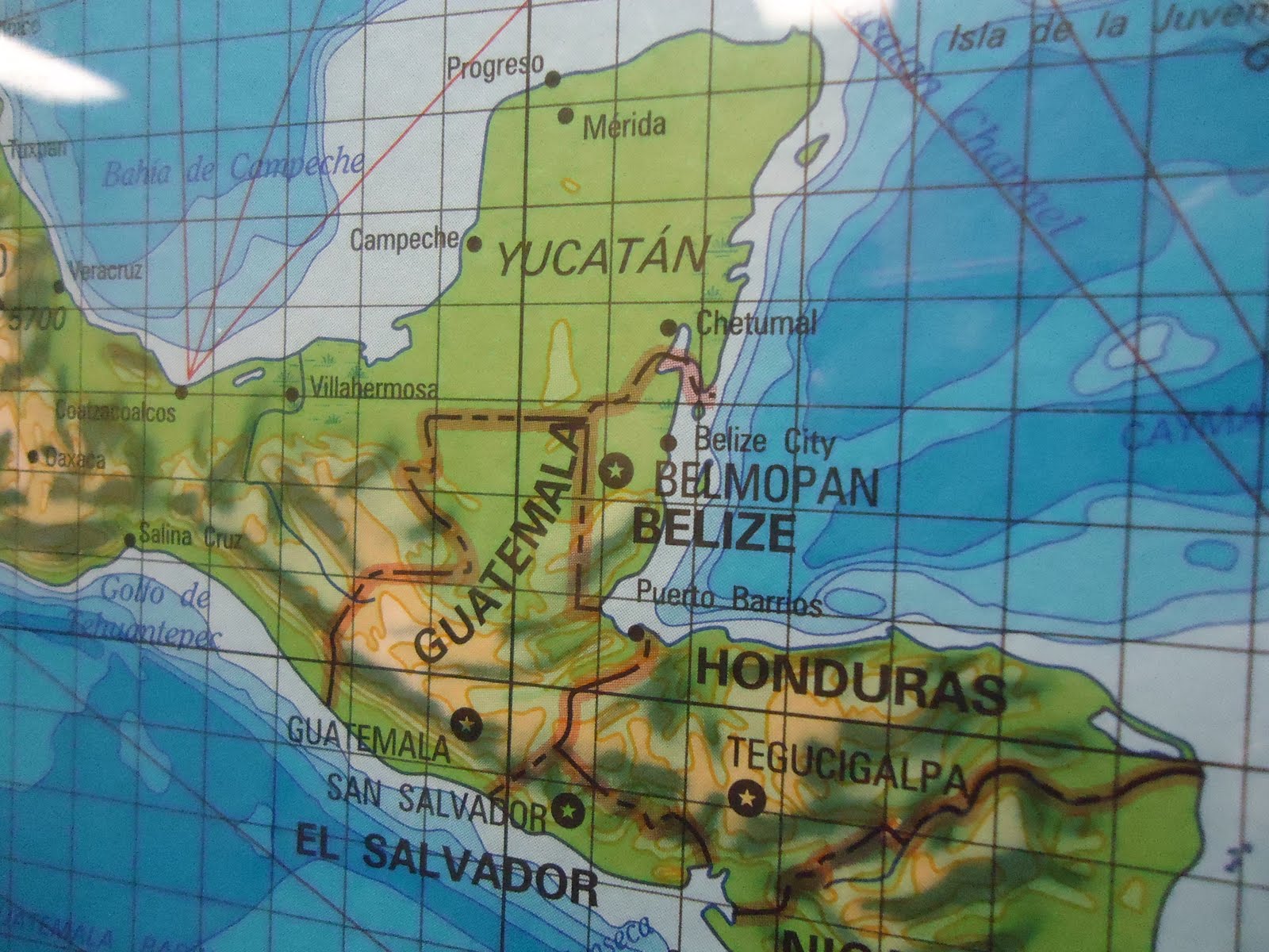 Elder Edmund Gubler, Mexico Merida Mission: Mexico Merida mission map