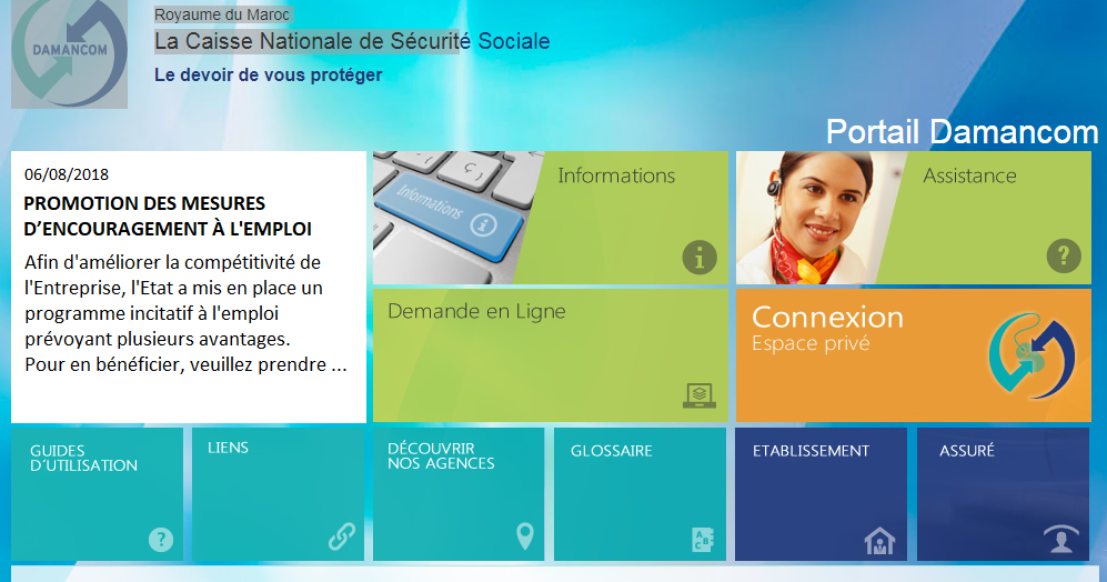 CNSS: PORTAIL CNSS DAMANCOM