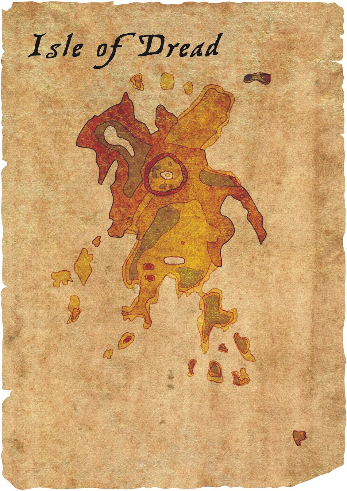 The Things We Do for XP: Pirate wavecrawl map handout: Isle of Dread