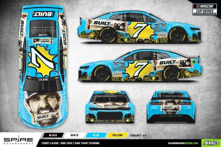 Built Bar to sponsor the No. 7 of Corey LaJoie - Stock Car Media