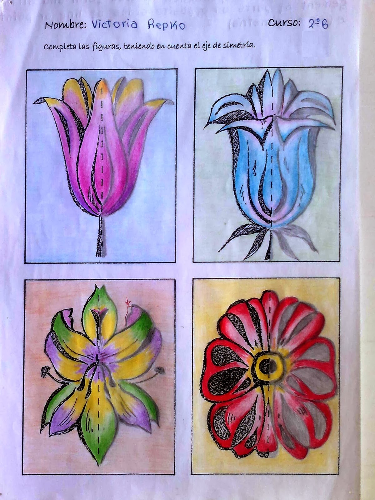 AULA DE DIBUJO: La simetría.