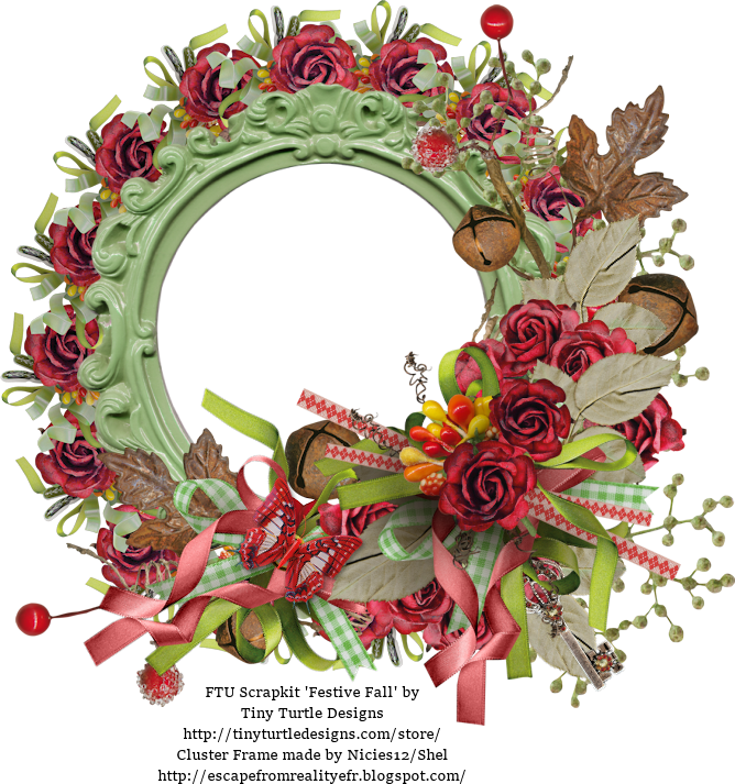 Escape From Reality Blog: FTU "Festive Fall" Clusters & Cluster Frames