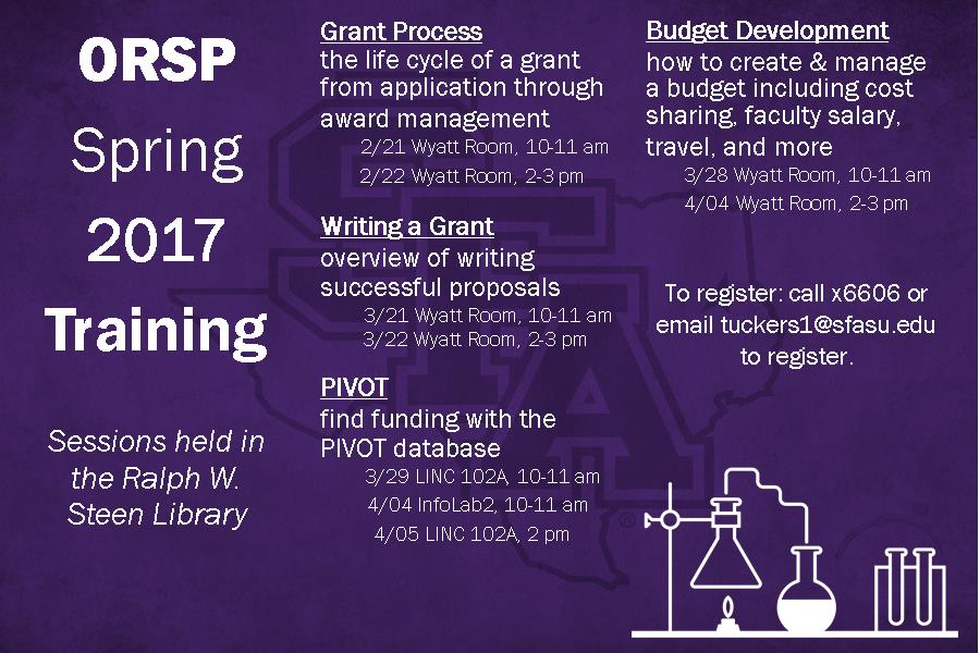 ORSP at SFA: 2017