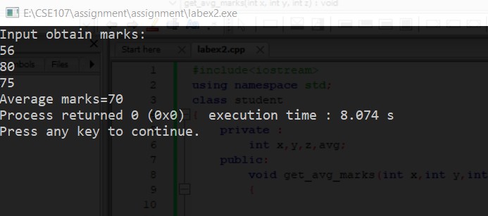 Simple class example of c++ for beginners