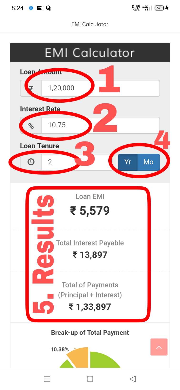 Flat & Reducing Loan EMI Calculator