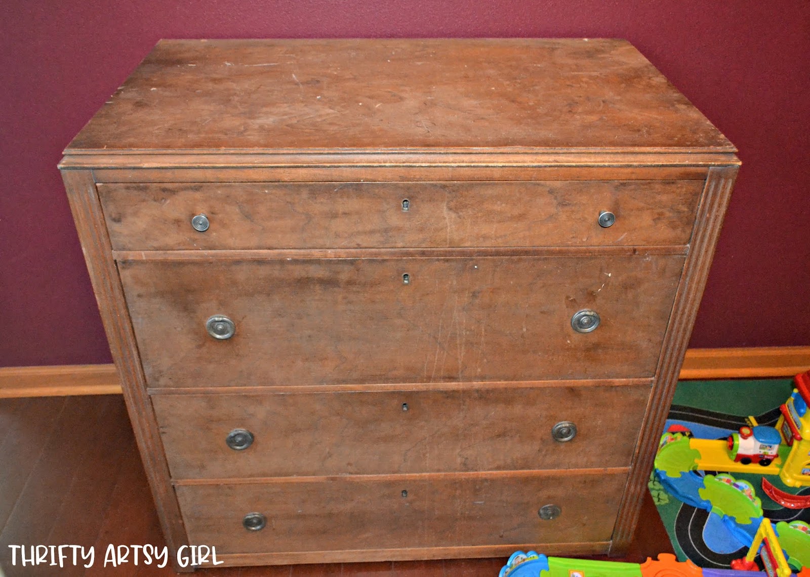 Thrifty Artsy Girl: A Dresser Makeover on a Whole New Level: How to use ...