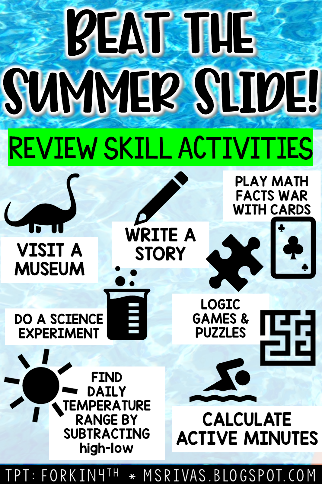 forkin4th: Summer Slide Reading & Math Activities