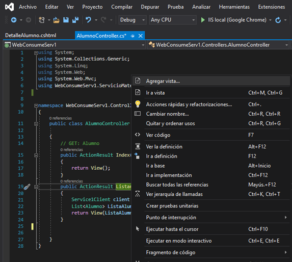 Usando Servicios Web con .Net: 008 CONSUMIR SERVICIO SOAP EN ASP(MVC)