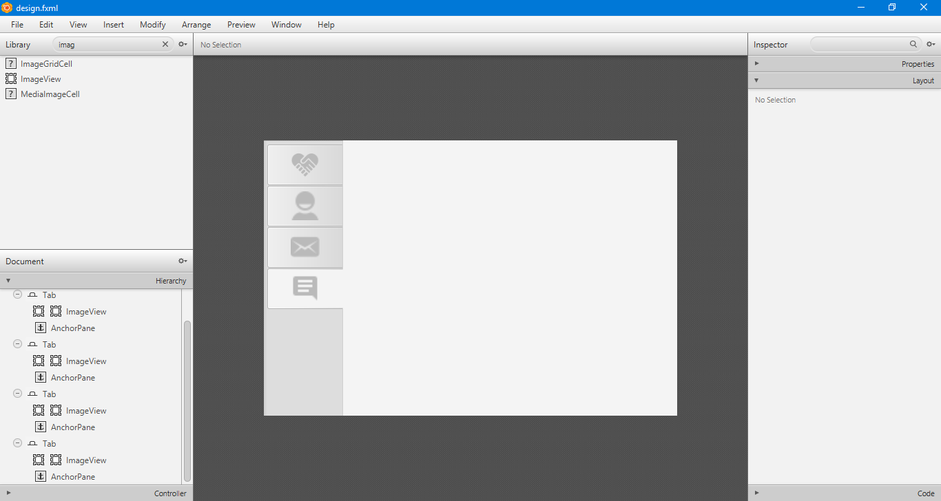 How to write JavaFX CSS for tab pane