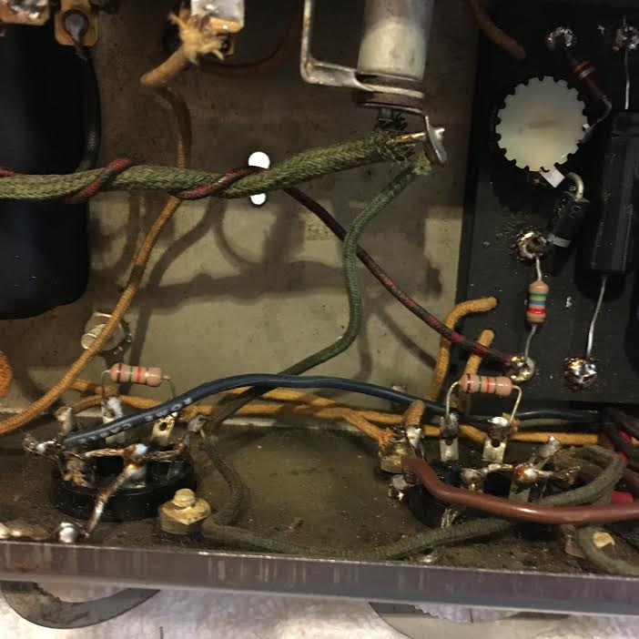 Jefs Tube Amp Blog: 1955 Fender 3x10" Bandmaster, 5E7. Yes, rare as can be.