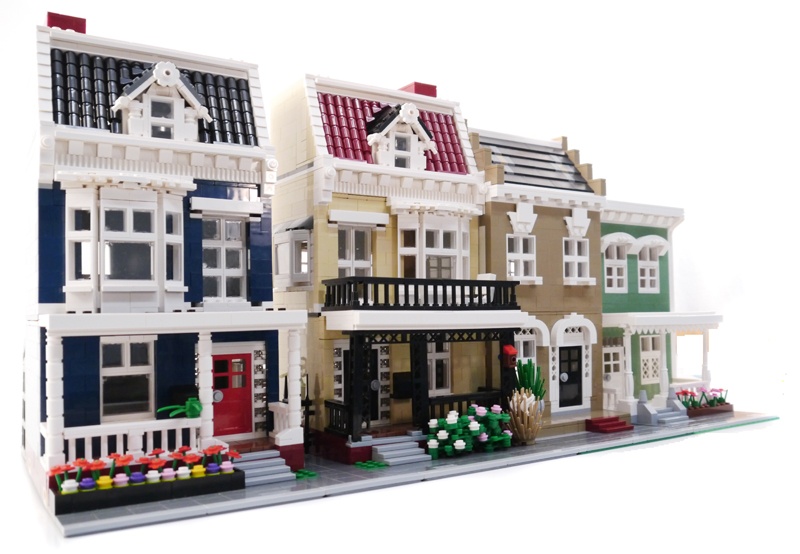 Lego Asia: Lego City Residential Modular Houses MOC by Brian