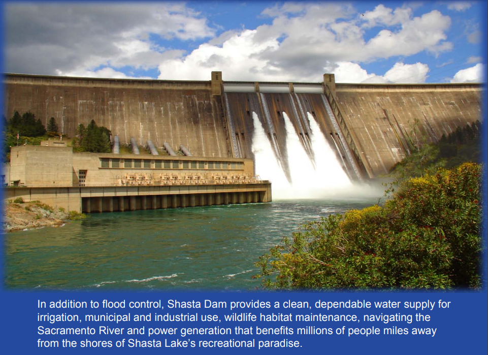 Industrial History: 1945 Shasta Dam on Sacramento and Pit Rivers near ...