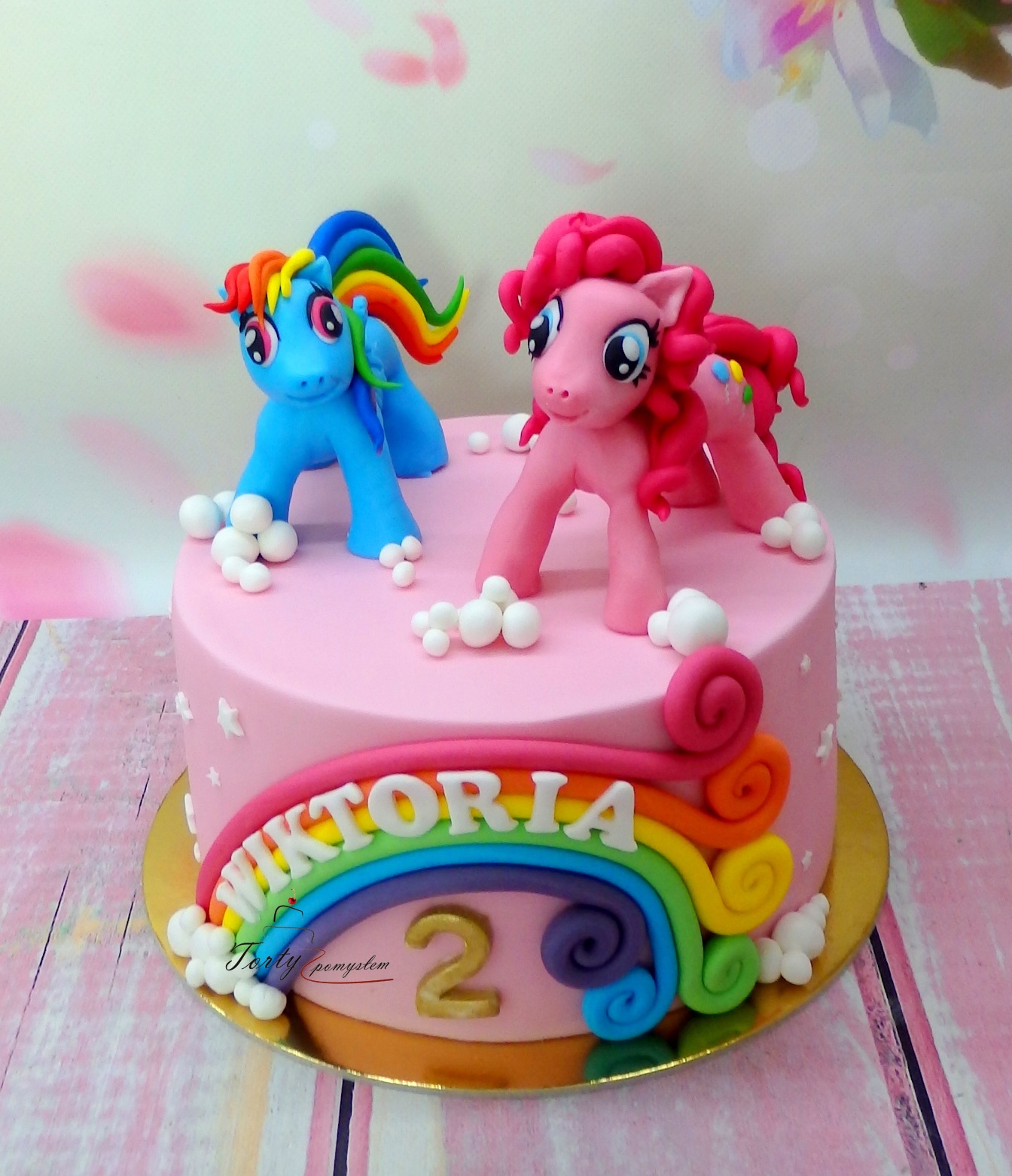 TORTY Z POMYSŁEM Kraków: Tort z kucykami pony dla Wiktori