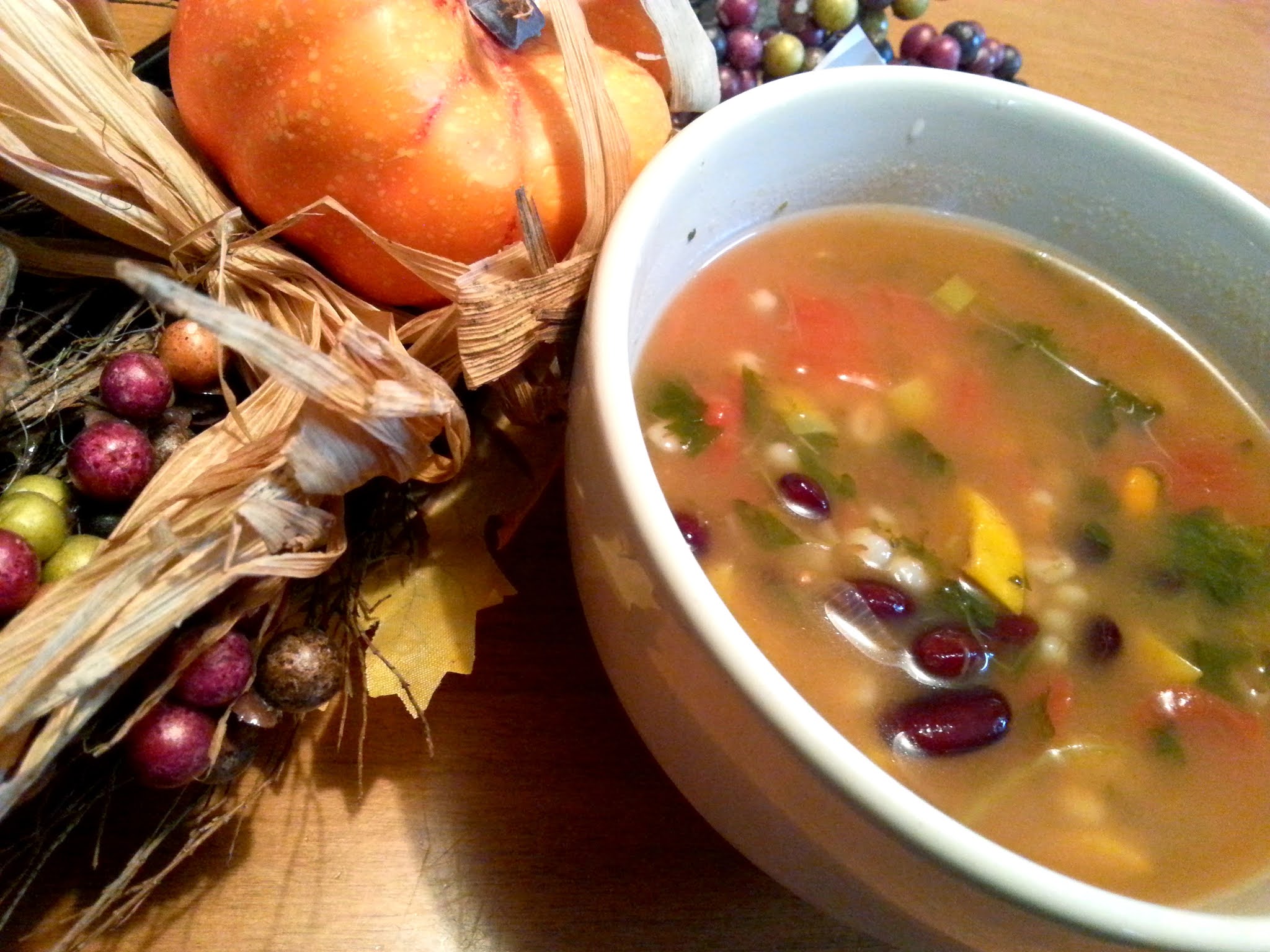 La végé du quartier ouvrier: Soupe gourmande aux haricots et à l'orge ...