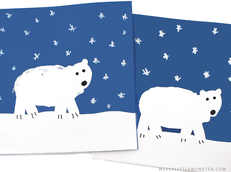 Polar Bear Craft - Messy Little Monster