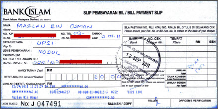 Program Pensiswazahan Guru UPSI secara PJJ: Slip Pembayaran Module Di ...
