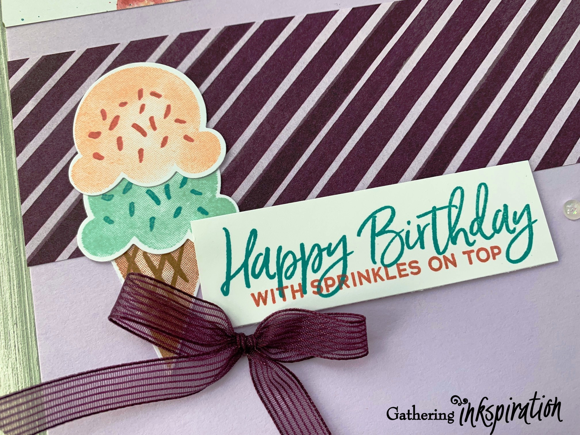 Gathering Inkspiration: Ice Cream Corner Scrapbook Pages