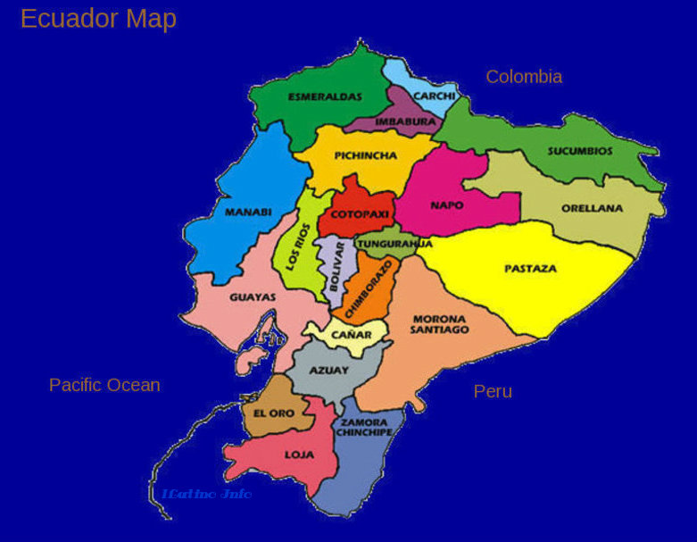 Ecuador Equator Map