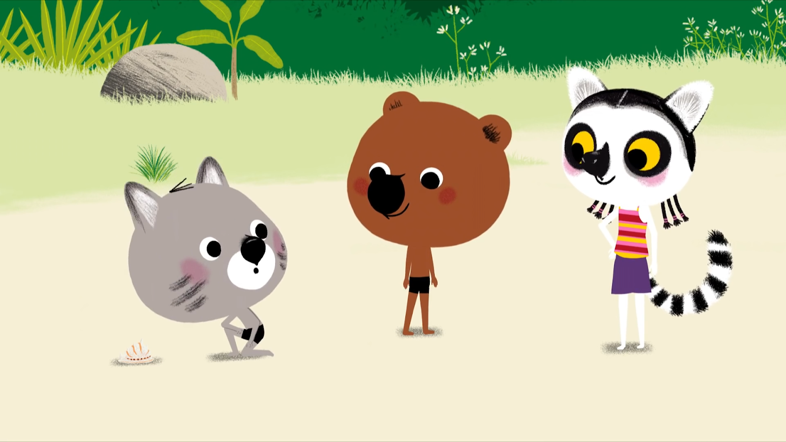 Shirtless Drawn Cartoon Boys: Mouk & Chavapa on the Beach 2