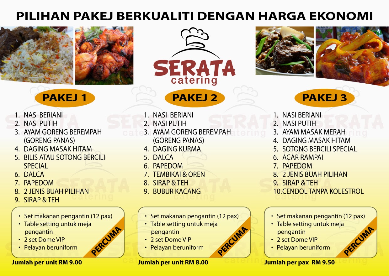 SERATA CATERING: KAMI MENYEDIAKAN PAKEJ KATERING YANG BERKUALITI PADA ...