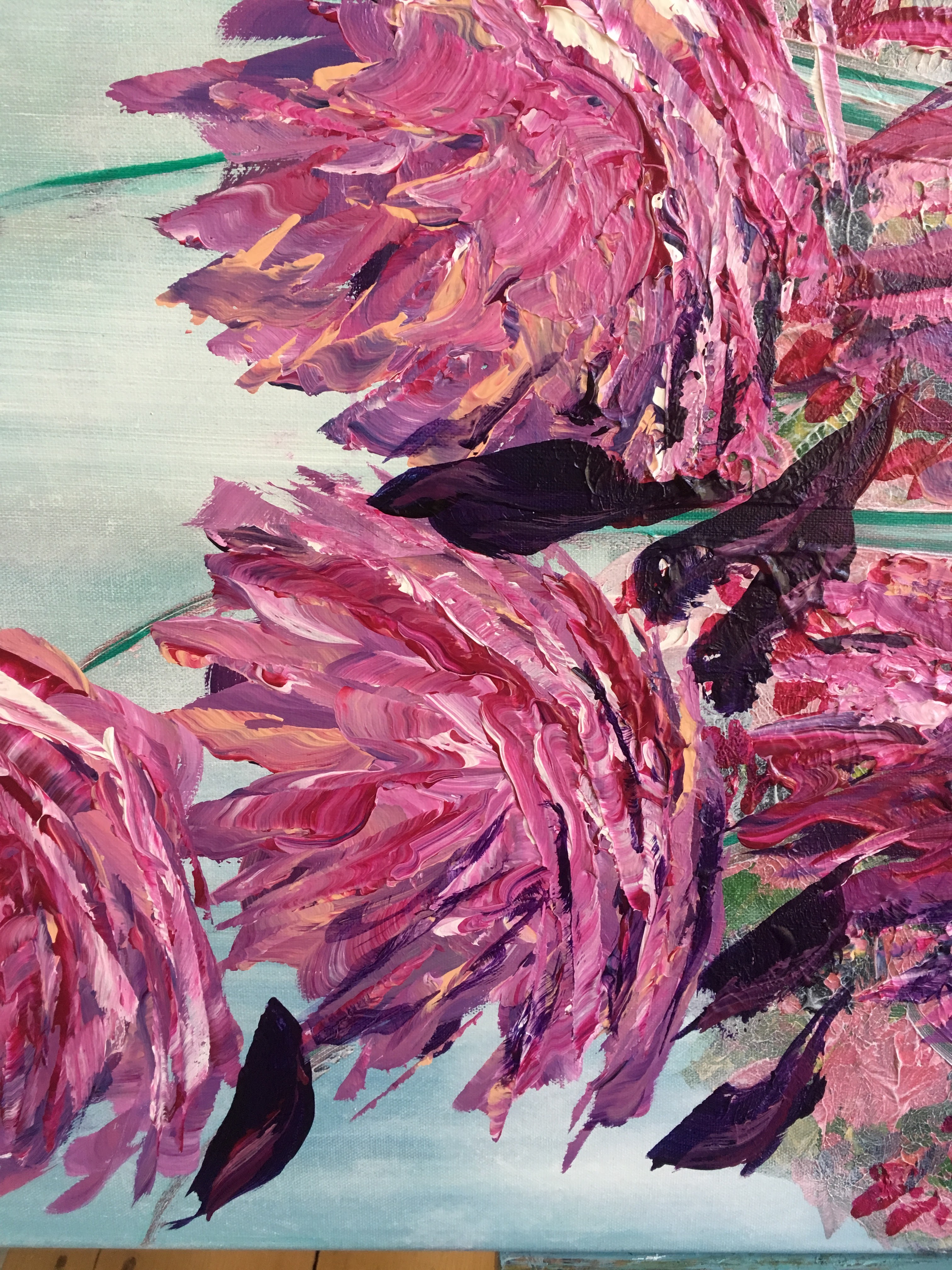 Step by step impressionistic flowers