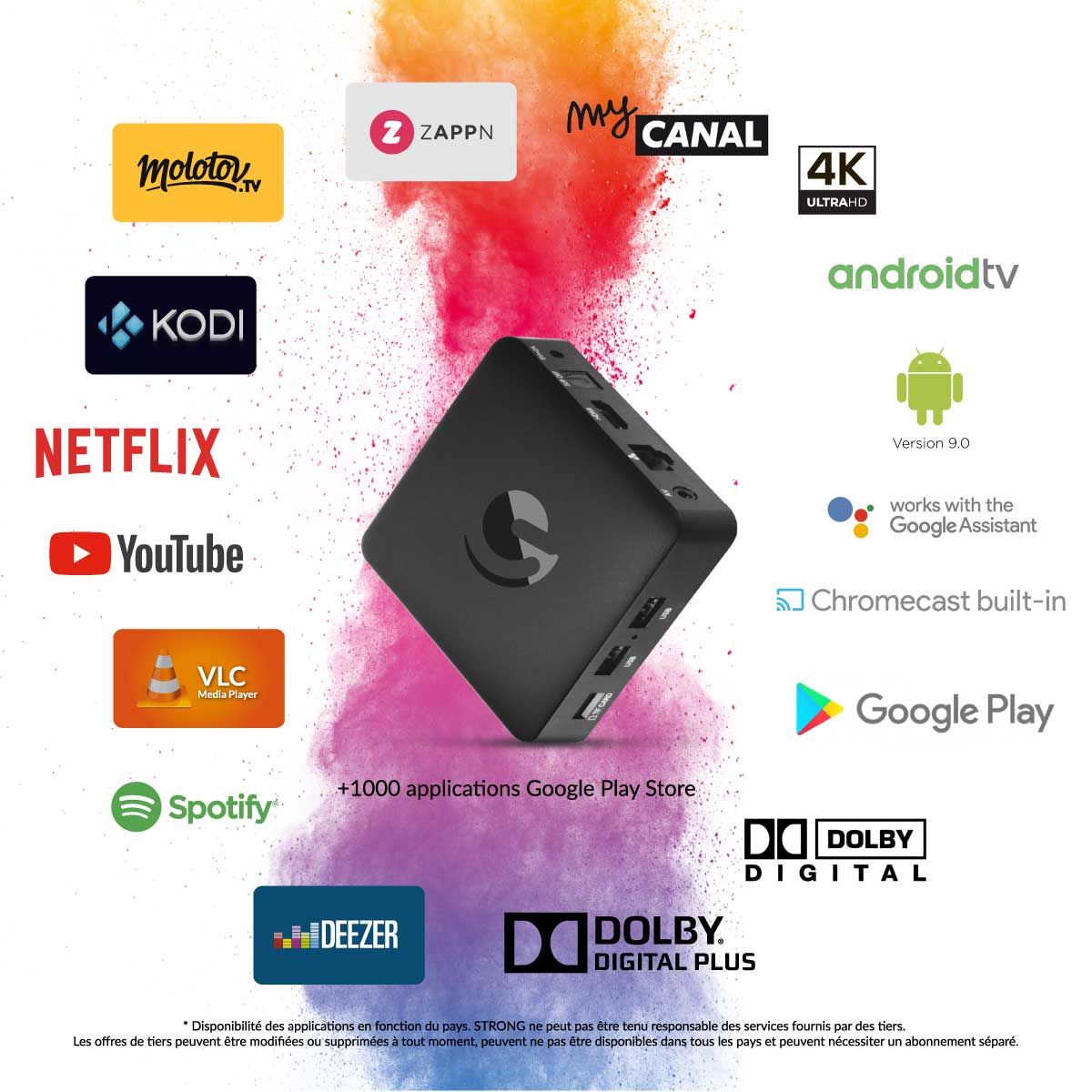 Ematic SRT 202 - la box TV android 9.0 à commande vocale intégrée