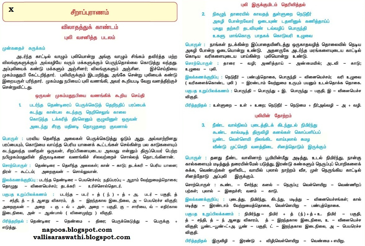 வள்ளி சரஸ்வதி: சீறாப்புராணம்