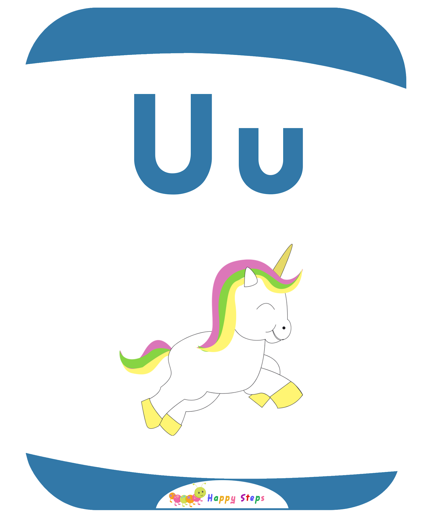 Letter U Flashcards for Kids