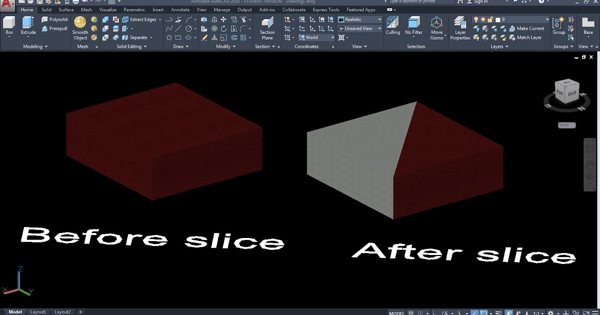 ABOUT SLICE COMMAND IN AUTOCAD 3D 2020 WITH PROPER DEFINITION AND HOW ...