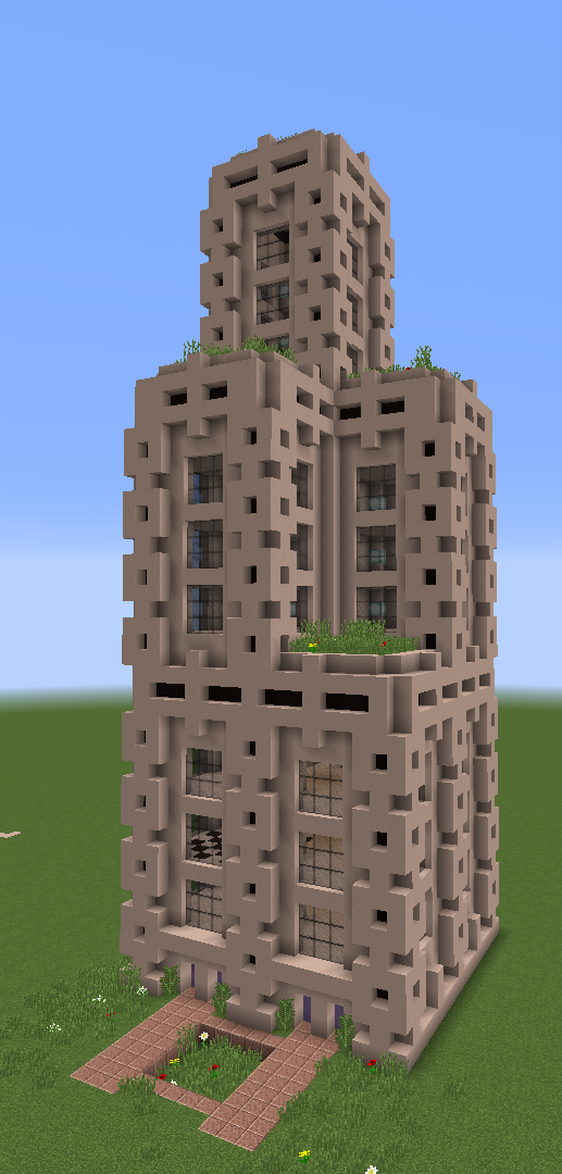 Apartment Building In Minecraft | Apartment Design