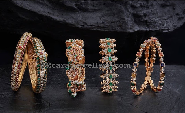 Stylish Bangles from Creations Jewellery - Jewellery Designs
