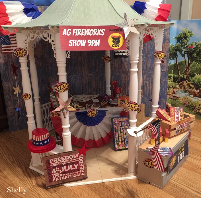 Living A Doll's Life : DIY Firework Stand