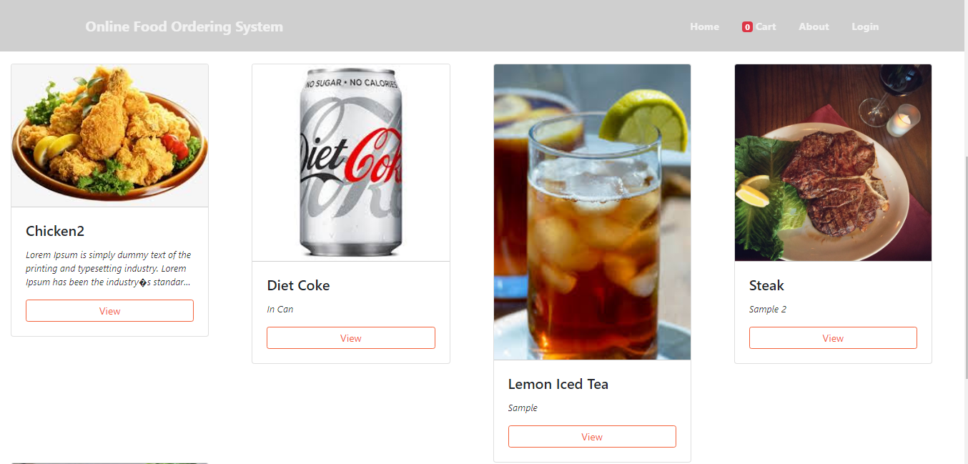 Online Food Ordering System in PHP MySQL with Source Code
