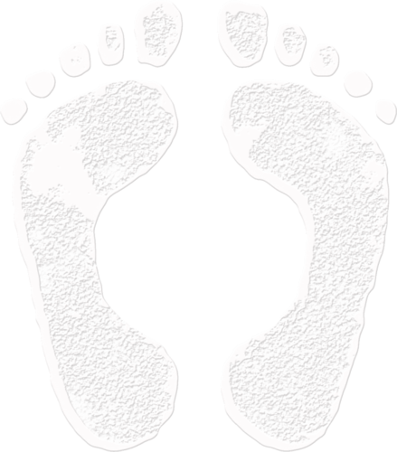 ForgetMeNot: foot stamp ( footprints )