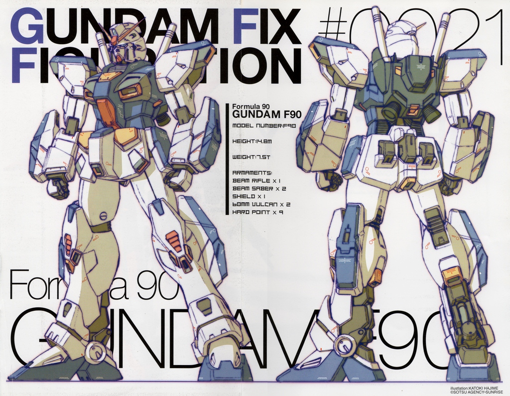GUNDAM GUY: 1/100 Gundam F90 [Formula 90] Ver. Ka - Custom Build