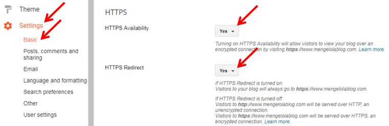 Cara Mengaktifkan HTTPS untuk Blog Custom Domain » Contoh Blog