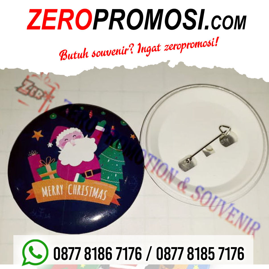 Souvenir Pin Natal - Pin panitia Natal | zeropromosi | souvenir barang ...