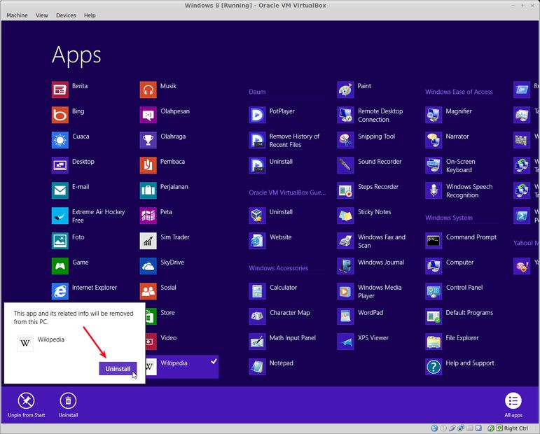 Cara Uninstall Aplikasi Di Windows 8 | DM31