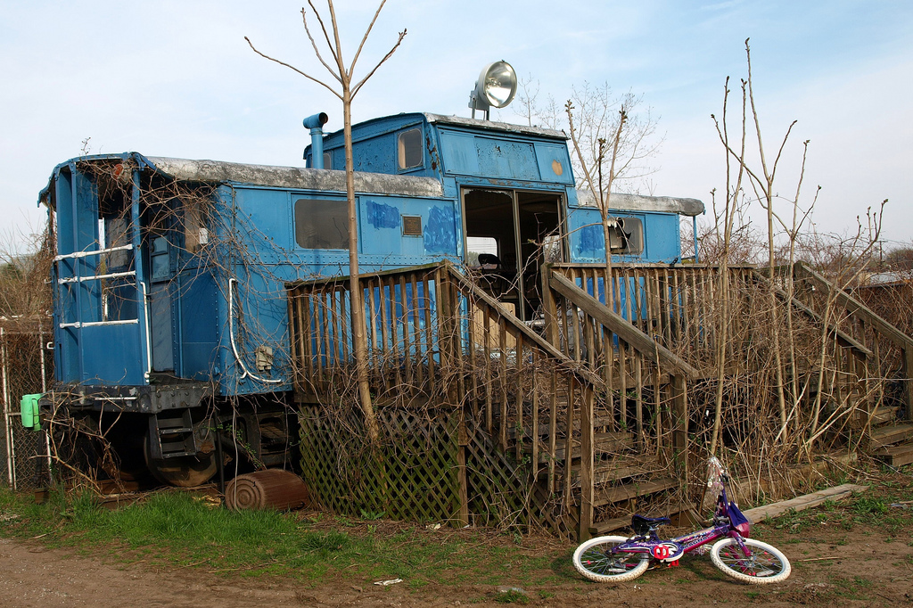 Converting retired rail wagons into housing