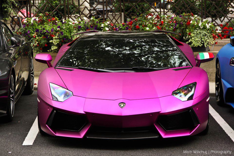 NIVEL CAR: Lamborghini rosa