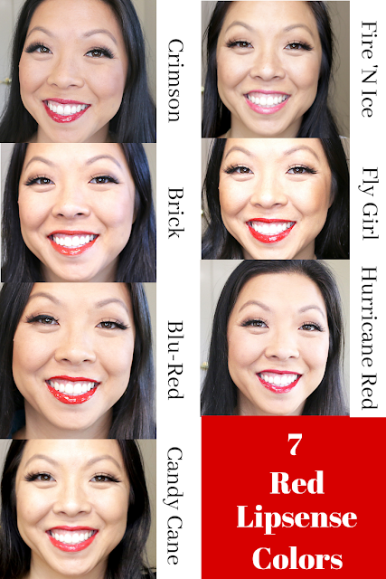 7 Reds Of Lipsense For The Holiday Season + The Wonderland Collection