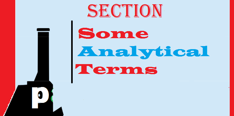 Some Analytical Terms some-analytical-terms