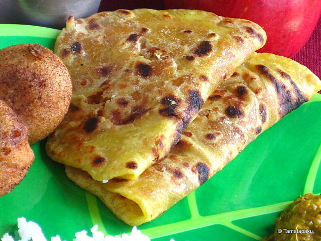 Holiga ~ Bhakshyam ~ Puran Poli ~ Ugadi Festival Thali ~ Tamalapaku