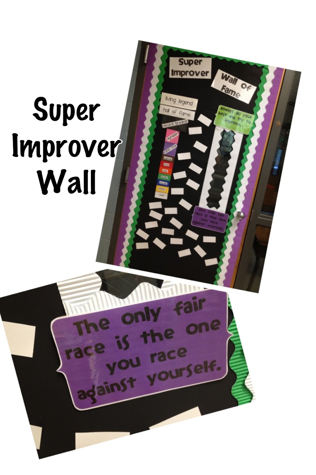 The Traveling Teacher: Sports-Themed Super Improver Wall