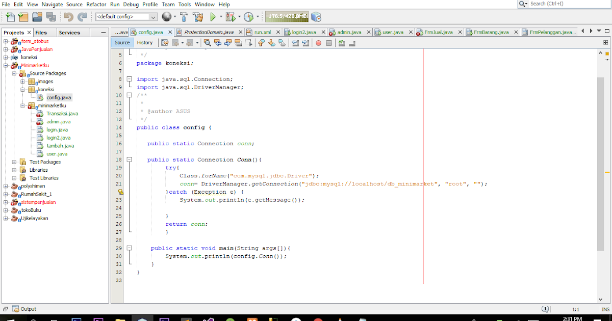 CORETAN SAYA: Program Minimarket Java Netbeans